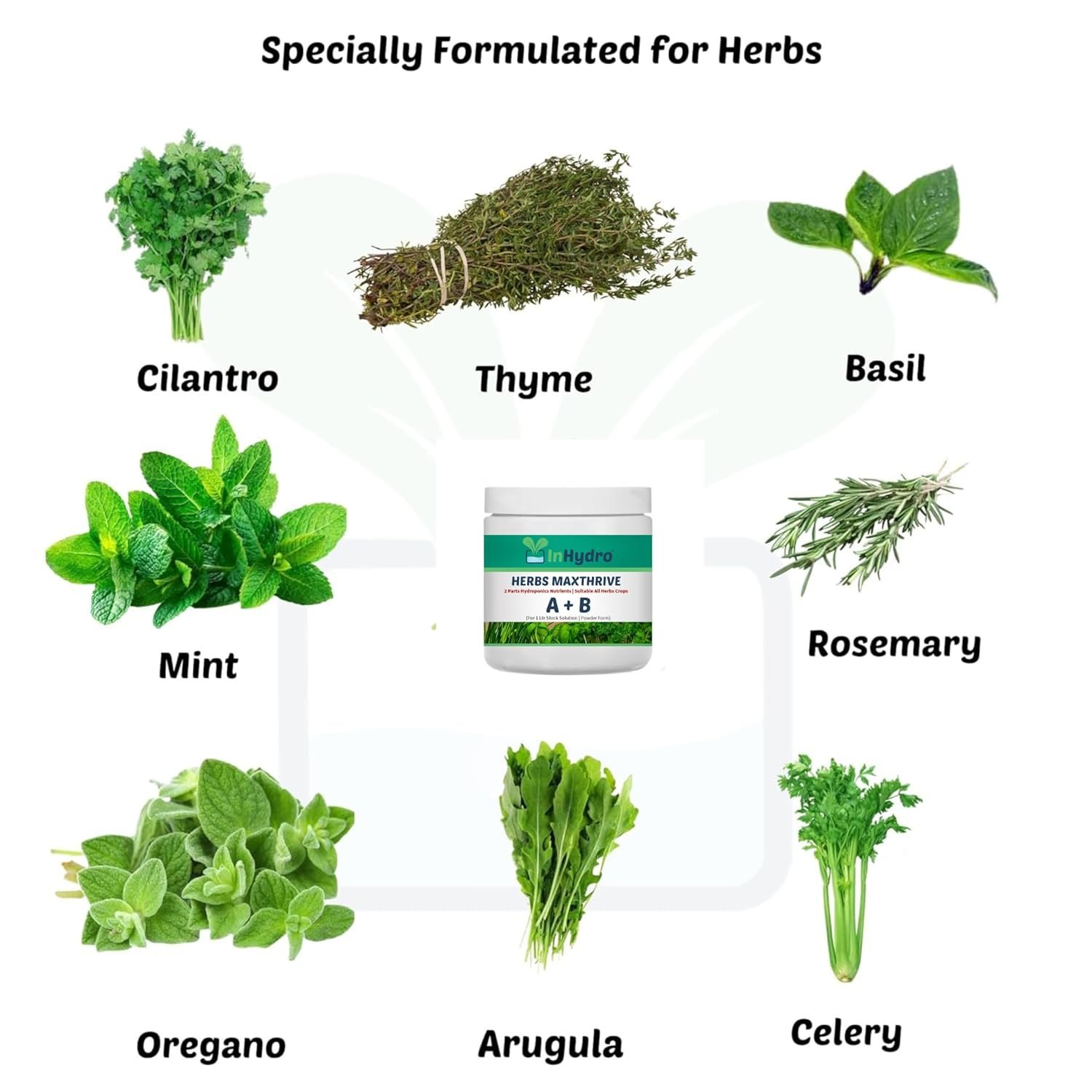 Herb Crop A&B Nutrients (Granule Form) 250 gm - INHYDRO – Hydroponics ...
