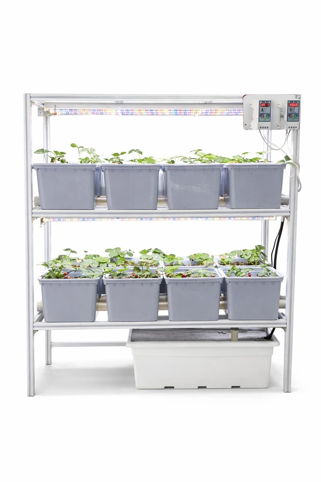 16 Dutch Bucket Indoor Vertical Hydroponics System with Aluminium ...